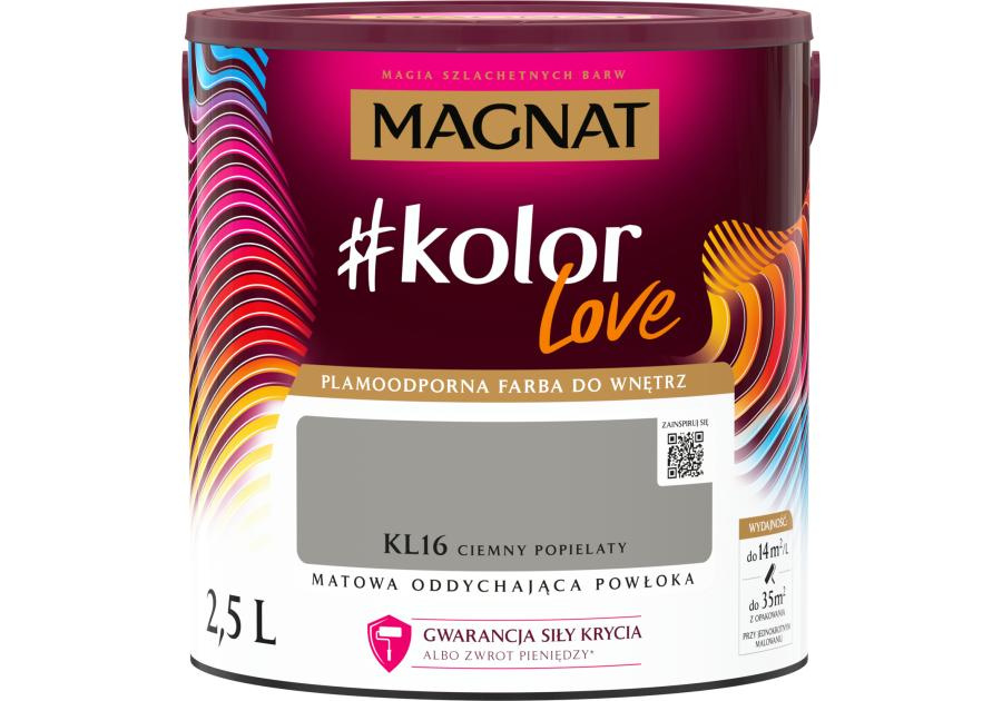 Farba do ścian i sufitów lateksowa MAGNAT #kolorLove KL16 ciemny ...
